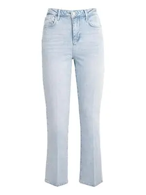 L'Agence Tati Cropped Micro Bootcut Jeans - Blue