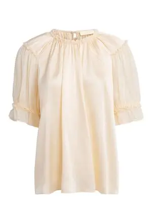 Ulla Johnson Silk Alina Blouse - Ivory