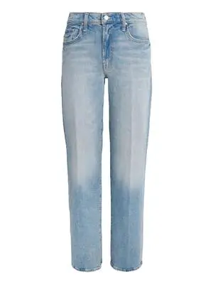 MOTHER The Zip Rambler Skimp Mid-rise Jeans - Grey