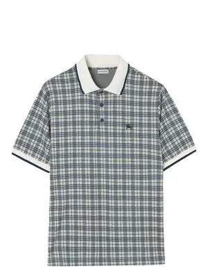 Burberry Jacquard Ekd Polo Shirt - Blue