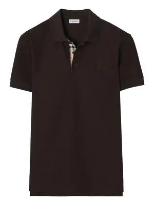 Burberry Cotton Piqué Slim Polo Shirt - Brown