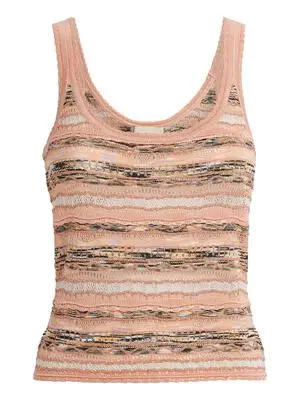 Ulla Johnson Ulla Johnson Clotilde Knitted Tank Top Beige