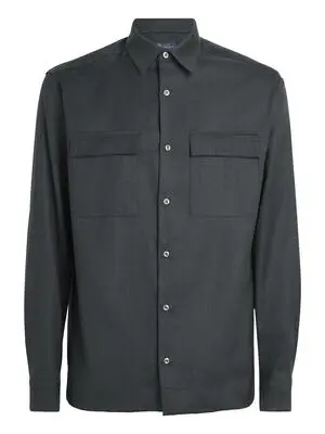 Paul & Shark Virgin Wool Overshirt - Green