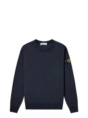 Stone Island Garment Dyed Crewneck Sweatshirt - Blue
