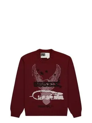 SP5DER 555ex Knit Sweater - Red