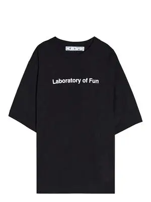 Off-White Laboratory Of Fun Short Sleeve T-shirt - Black