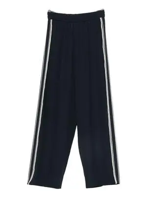 Fabiana Filippi Silk Blend Wide Leg Trousers - Blue