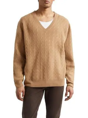 TOM FORD V-neck Wool Sweater - Toffee