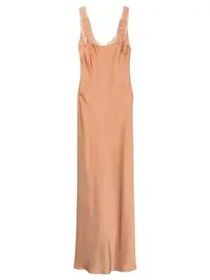 FORTE_FORTE Lace-trimmed Slip Maxi Dress - Neutrals