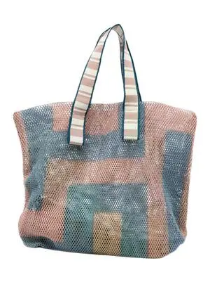 ÉPICE Kanpur Mesh-knit Tote Bag - Brown