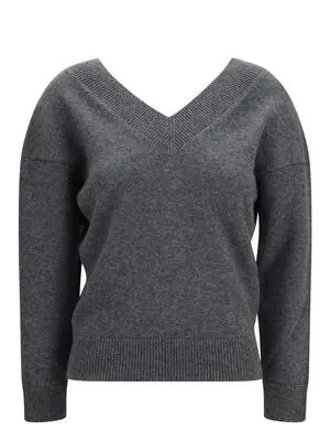 TOM FORD V-neck Cashmere Sweater - Grey