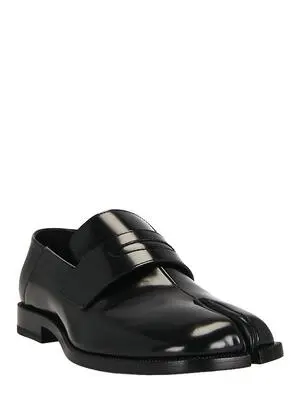 MAISON MARGIELA Tabi Leather Loafers - Black