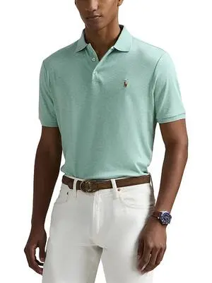 Polo Ralph Lauren Classic Fit Soft Cotton Polo Shirt - Celadon Heather