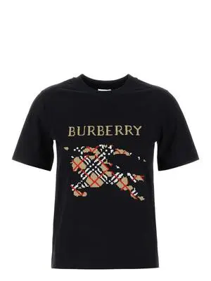 Burberry Stretch Cotton T-shirt - Black