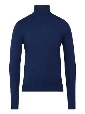 RICHMOND X Turtleneck Viscose Nylon Sweater - Blue