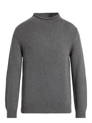 Fedeli Cashmere And Virgin Wool Turtleneck Sweater - Grey
