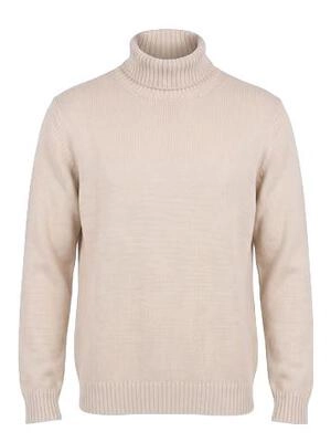 Alpha Studio ALPHA STUDIO Merino Wool Turtleneck Sweater White