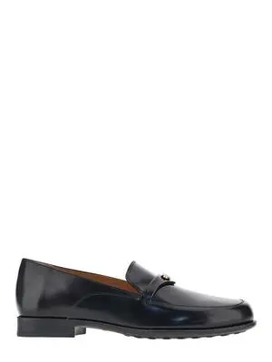 TOD'S TOD'S Leather Loafers With Logo Medal Detail