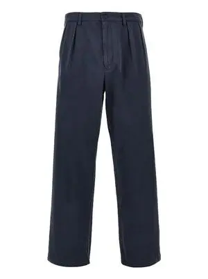 Prada Old Effect Gabardine Pants - Blue