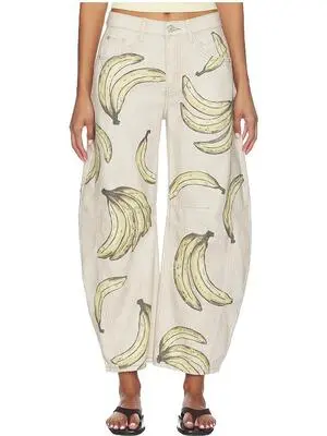 Free People Good Luck Printed Jean - Multi