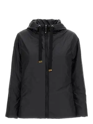 Max Mara Max Mara The Cube Hooded Jacket With Cameluxe Padding Nero