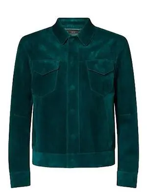 TOM FORD Suede Western Jacket - Emerald