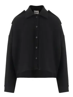 Khaite Long-sleeved Button-up Shirt - Black