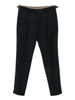 BERWICH Tailored Casual Pants With Belt Loops - Black