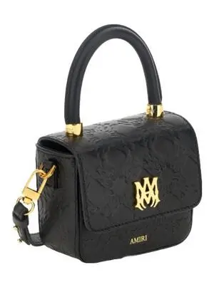 Amiri Ma Quad Leather Nano Bag - Black