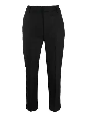 DONDUP Tailored Straight Leg Trousers - Black