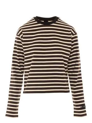 PINKO Pinko Striped Lace Cuff Jumper