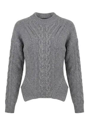 DONDUP Long-sleeve Crew Neck Sweater - Grey