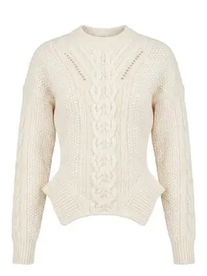 DONDUP Long-sleeve Crew-neck Sweater - White