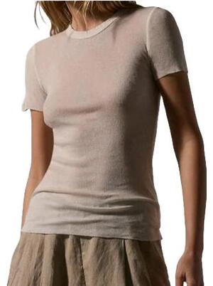 JAMES PERSE Ribbed Slim Fit T-shirt - No