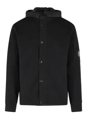C.P. COMPANY Reversible Hooded Jacket - Black