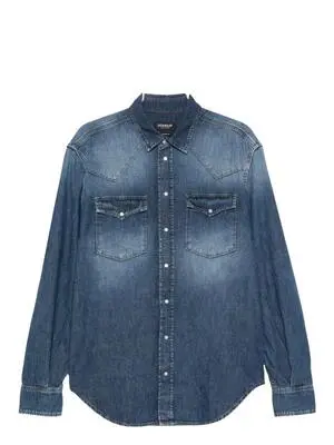 DONDUP Long Sleeve Shirt - Blue