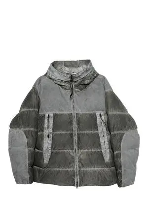 C.P. COMPANY Hooded Quilted Casual Jacket - Gray