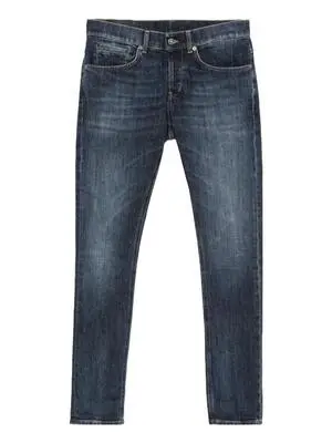 DONDUP Belt Loop Slim Fit Jeans - Black