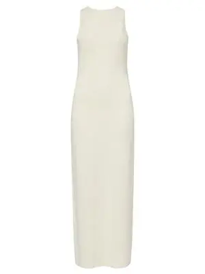 SIR. Saba Asymmetric Knit Midi Dress - Ivory