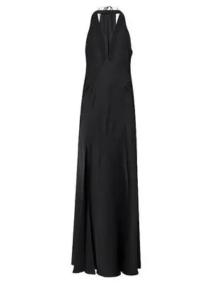 Victoria Beckham Halterneck Maxi Dress - Black