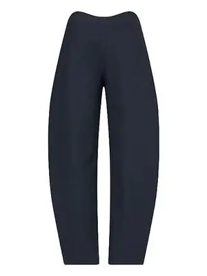 Alaïa Round Wool Crepe Trousers - Anthracite