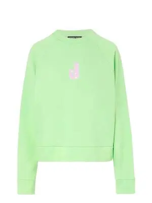 Iceberg Logo Patch Raglan Sleeve Sweatshirt - Green