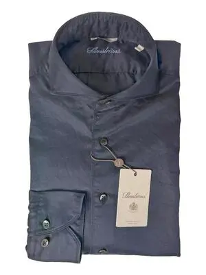 STENSTROMS Twill-weave Shirt - Blue