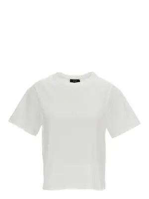 FAY Cotton T-shirt With Embroidered Logo - Multicolor