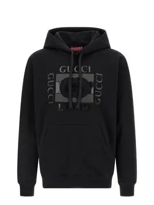 Gucci Incrocio Gg Hoodie - Black