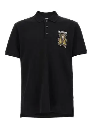 Moschino Teddy Bear' Polo Shirt - Black