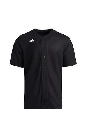 Adidas Impact Full Button Jersey - Black