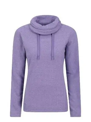 Mountain Warehouse Hebridean Cowl Neck Fleece Top Grape