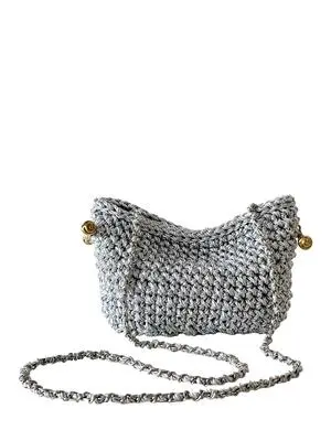ISKRA Stella Clasp Crossbody Bag - Silver