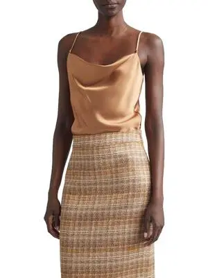 St. John Monroe Liquid Satin Camisole - Vicuna